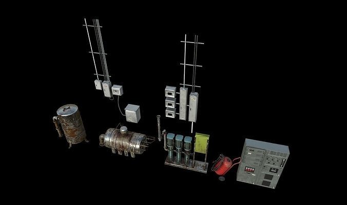 3D model Industrial Prop Pack 1 VR / AR / low-poly | CGTrader