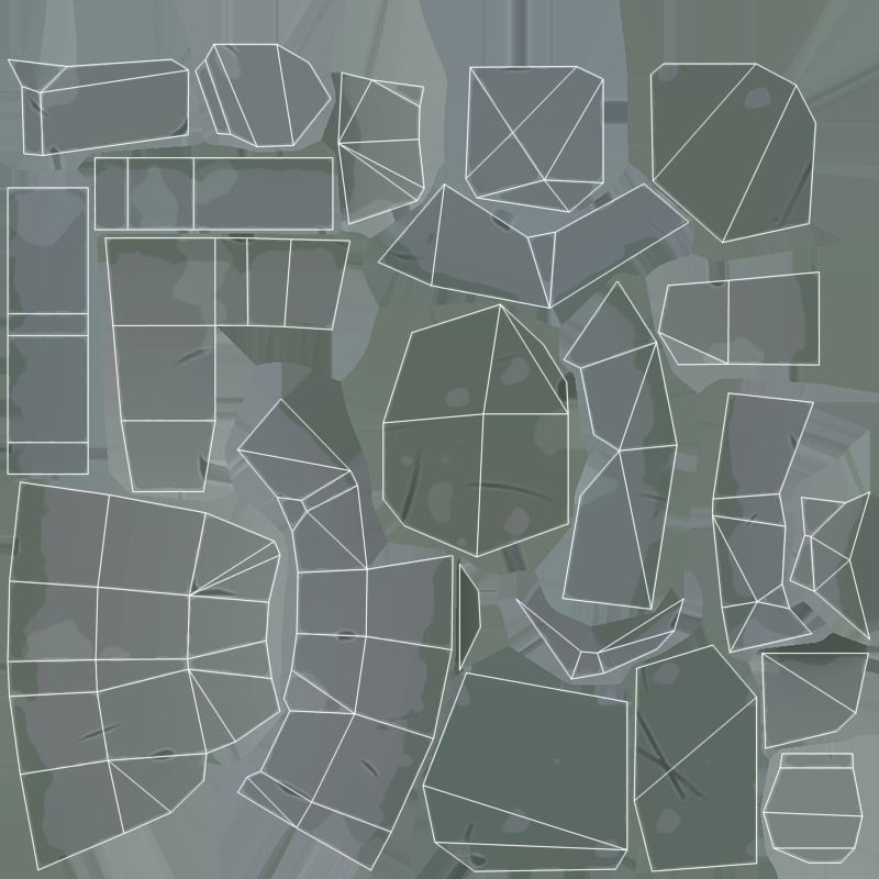 3D model Stylized Modular Stones vol-01 - PBR Game Ready VR / AR / low ...