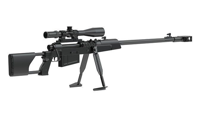 Zastava M93 Black Arrow Anti-materiel Rifle 3D model | CGTrader