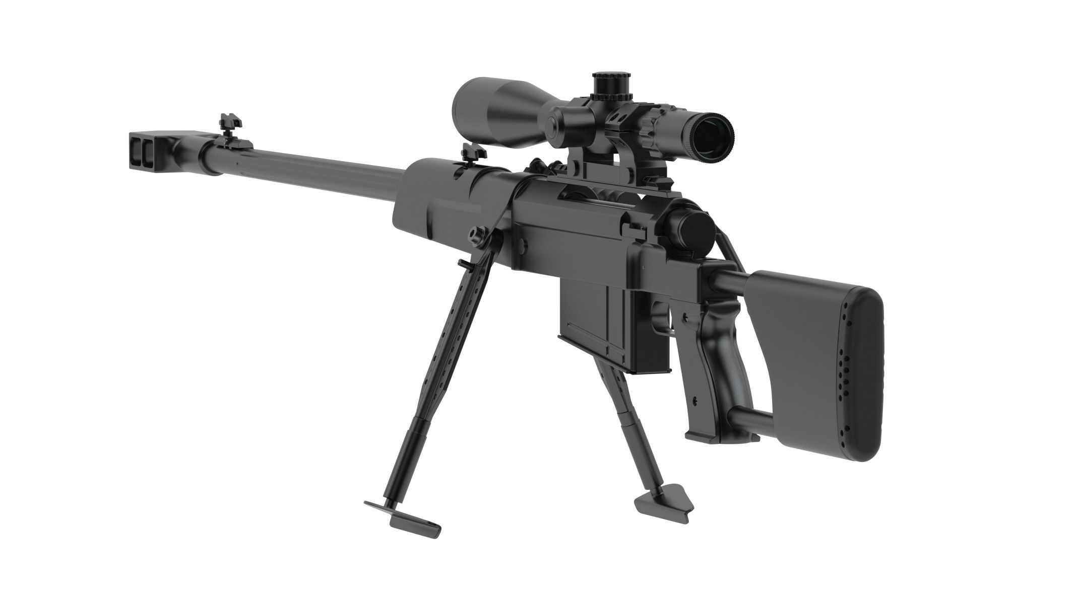 Zastava M93 Black Arrow Anti-materiel Rifle 3D model | CGTrader