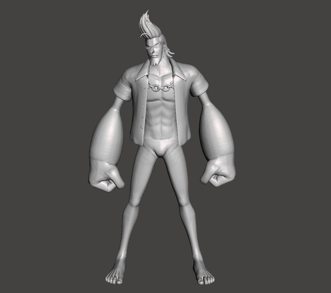 Franky before Time skip 3D Model 3D model 3D printable | CGTrader