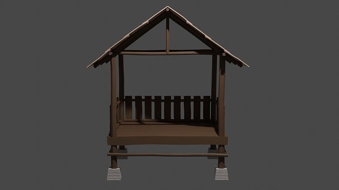 Hut 3d Models - Low Poly free VR / AR / low-poly 3D model | CGTrader