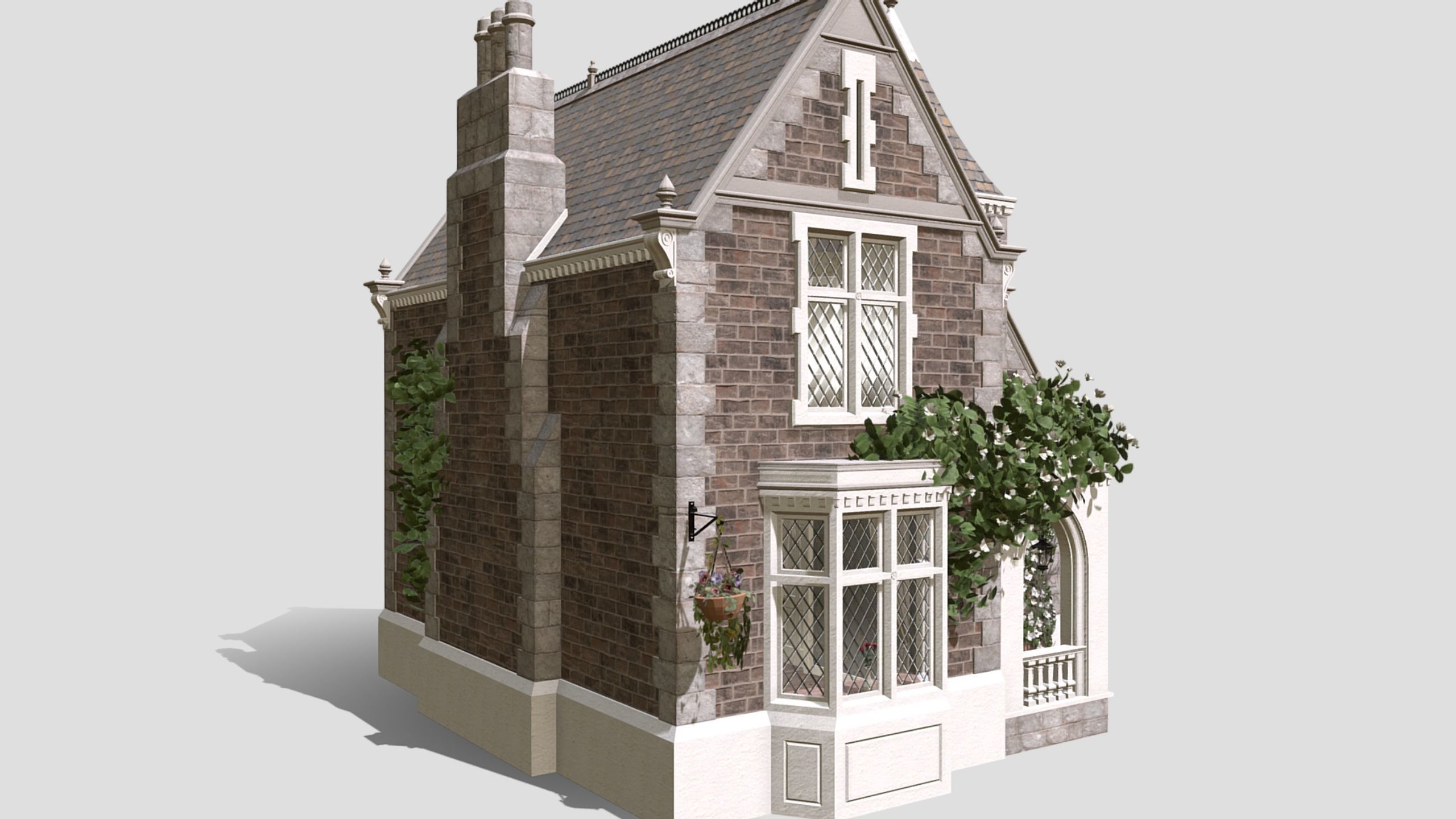 Victorian House - Abbotsfield Lodge 3D model | CGTrader