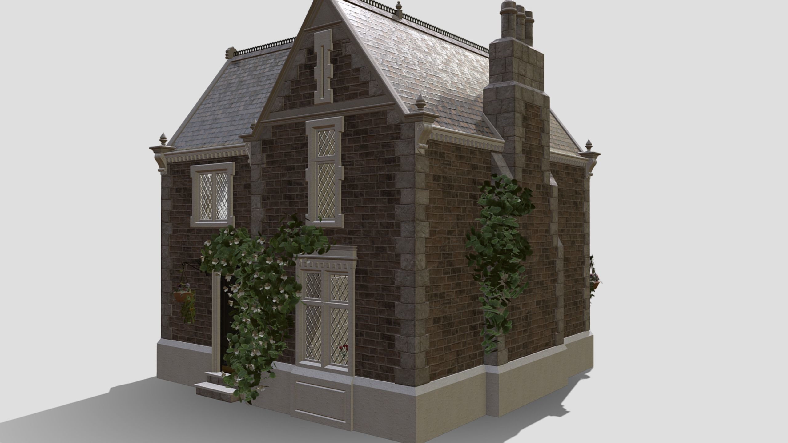 Victorian House - Abbotsfield Lodge 3D model | CGTrader