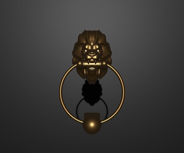 A door knocker 3D model 3D printable | CGTrader