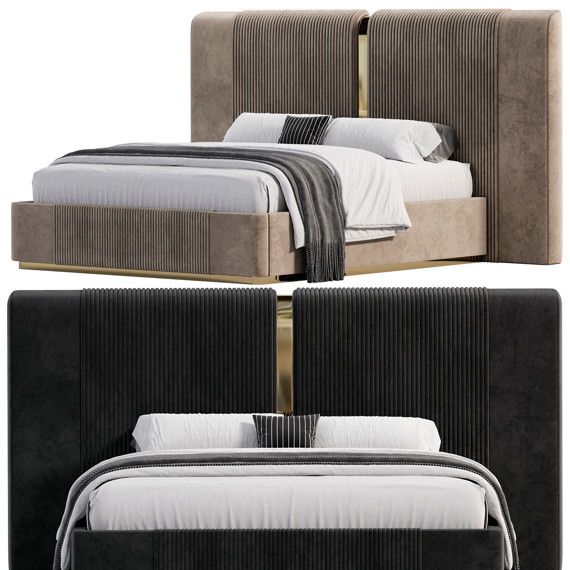 Trend modern bed By Evmoda collection 3D model | CGTrader