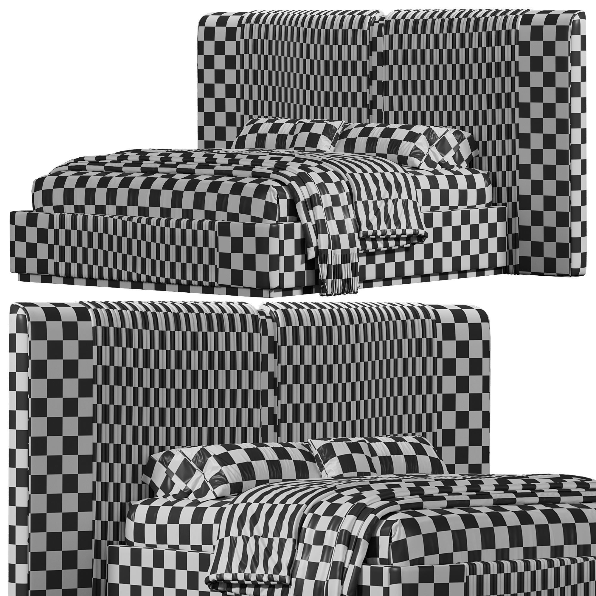 Trend modern bed By Evmoda collection 3D model | CGTrader