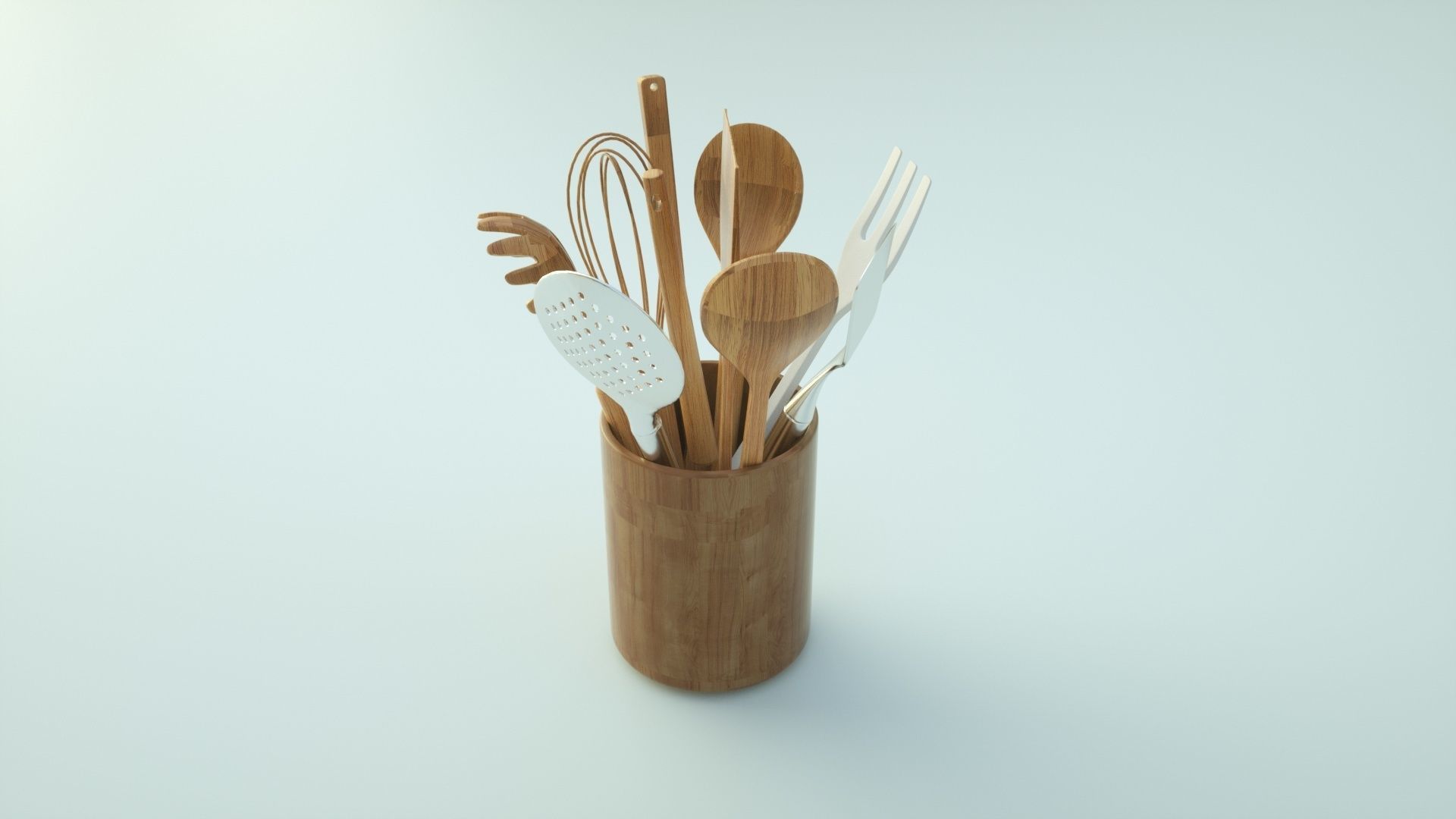 hopsticks spoons leaking spoons kitchen utensils 3D model | CGTrader