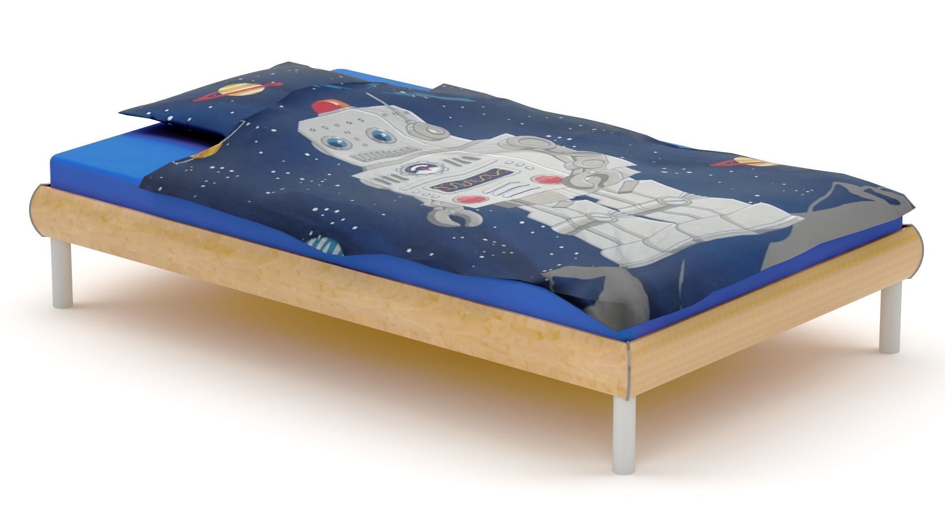 Boy child bed in real life 3D model | CGTrader