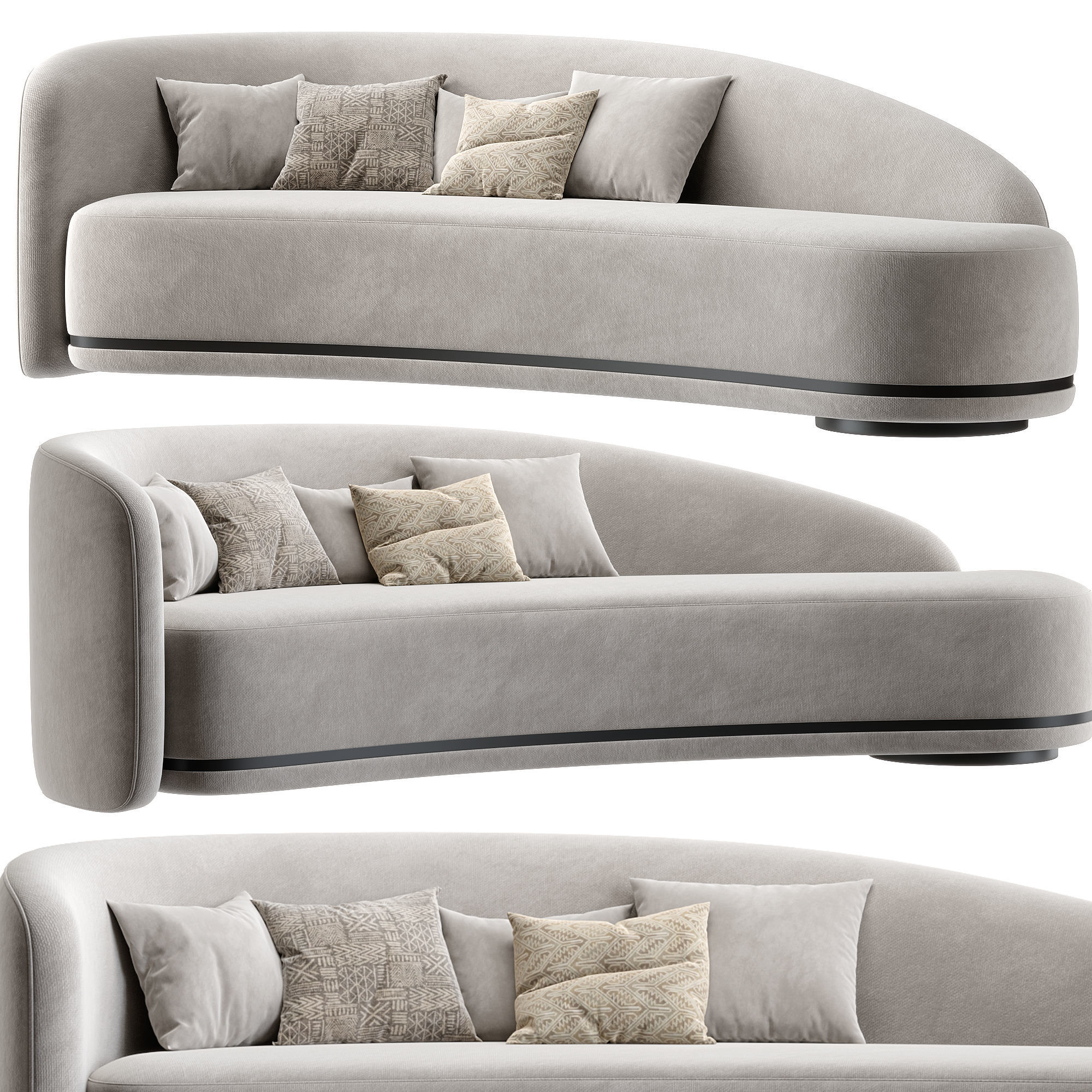 Mouna Sofas 3D model | CGTrader