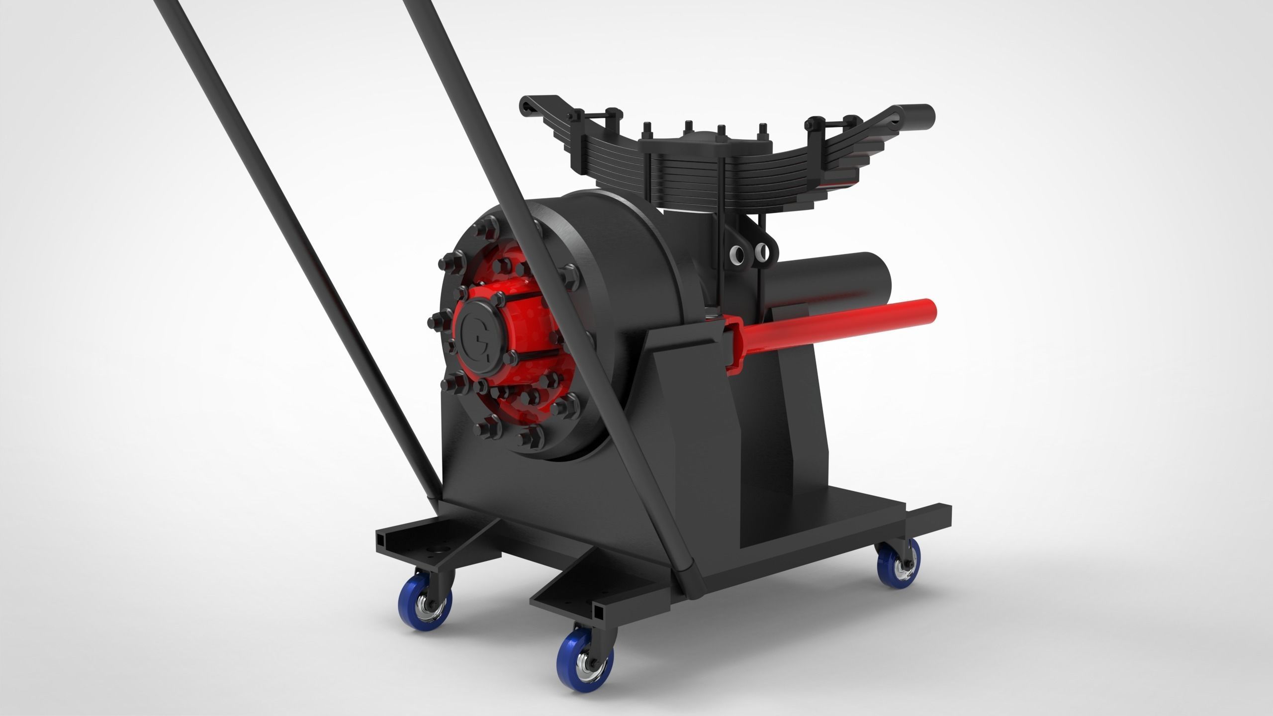 Crane Axles 3D model | CGTrader