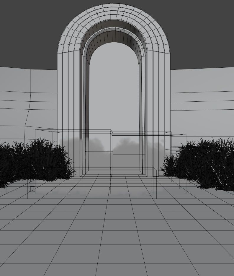 3D model Sci Fi Gate VR / AR / low-poly | CGTrader