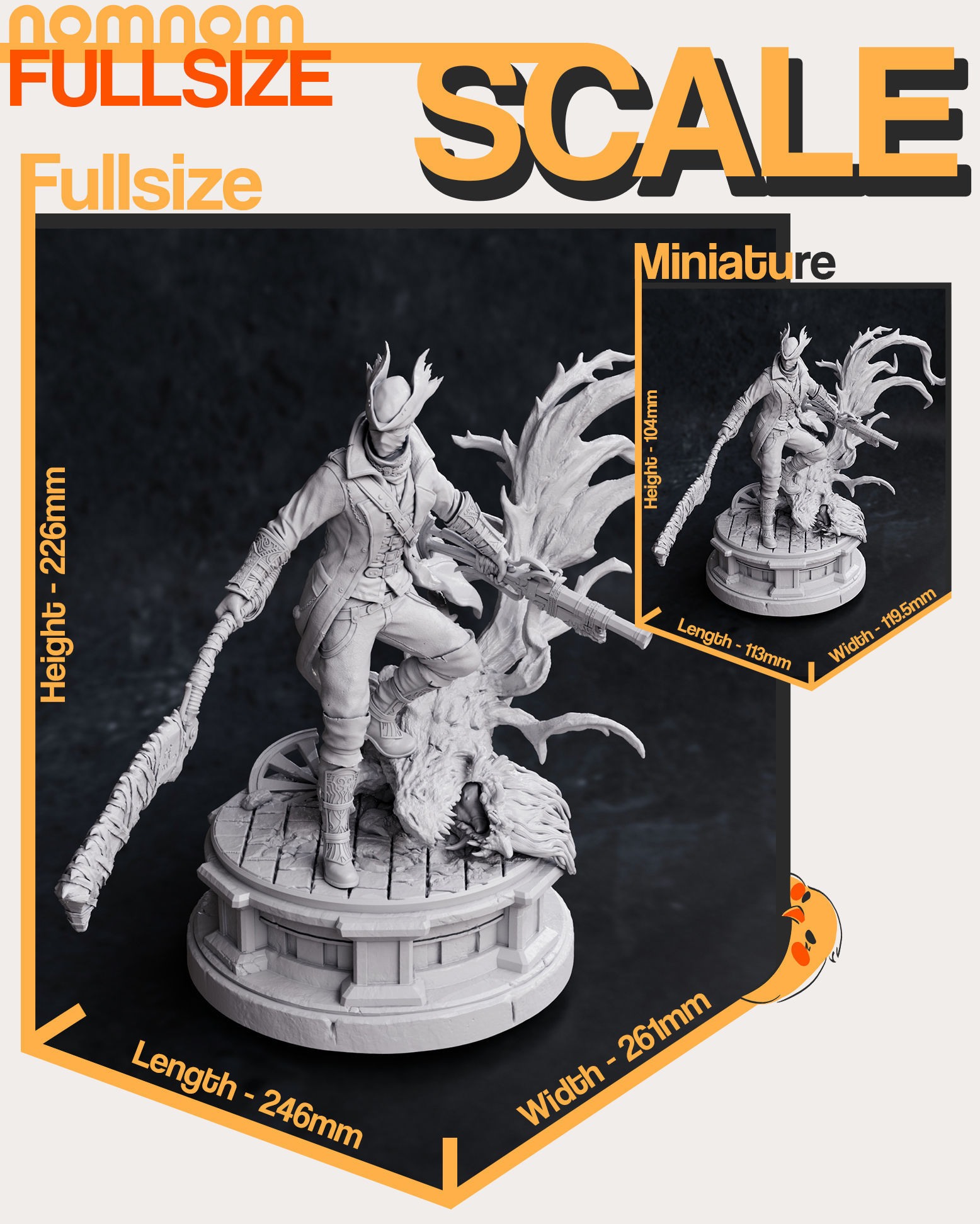 Hunter - Bloodborne 3D model 3D printable | CGTrader