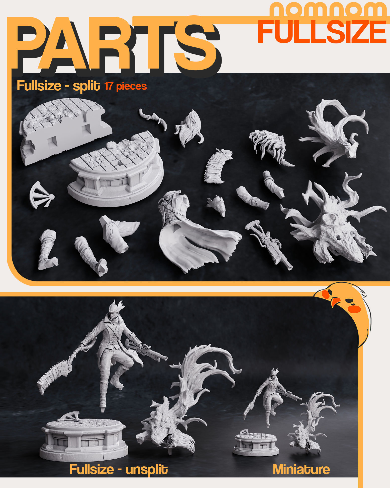 Hunter - Bloodborne 3D model 3D printable | CGTrader