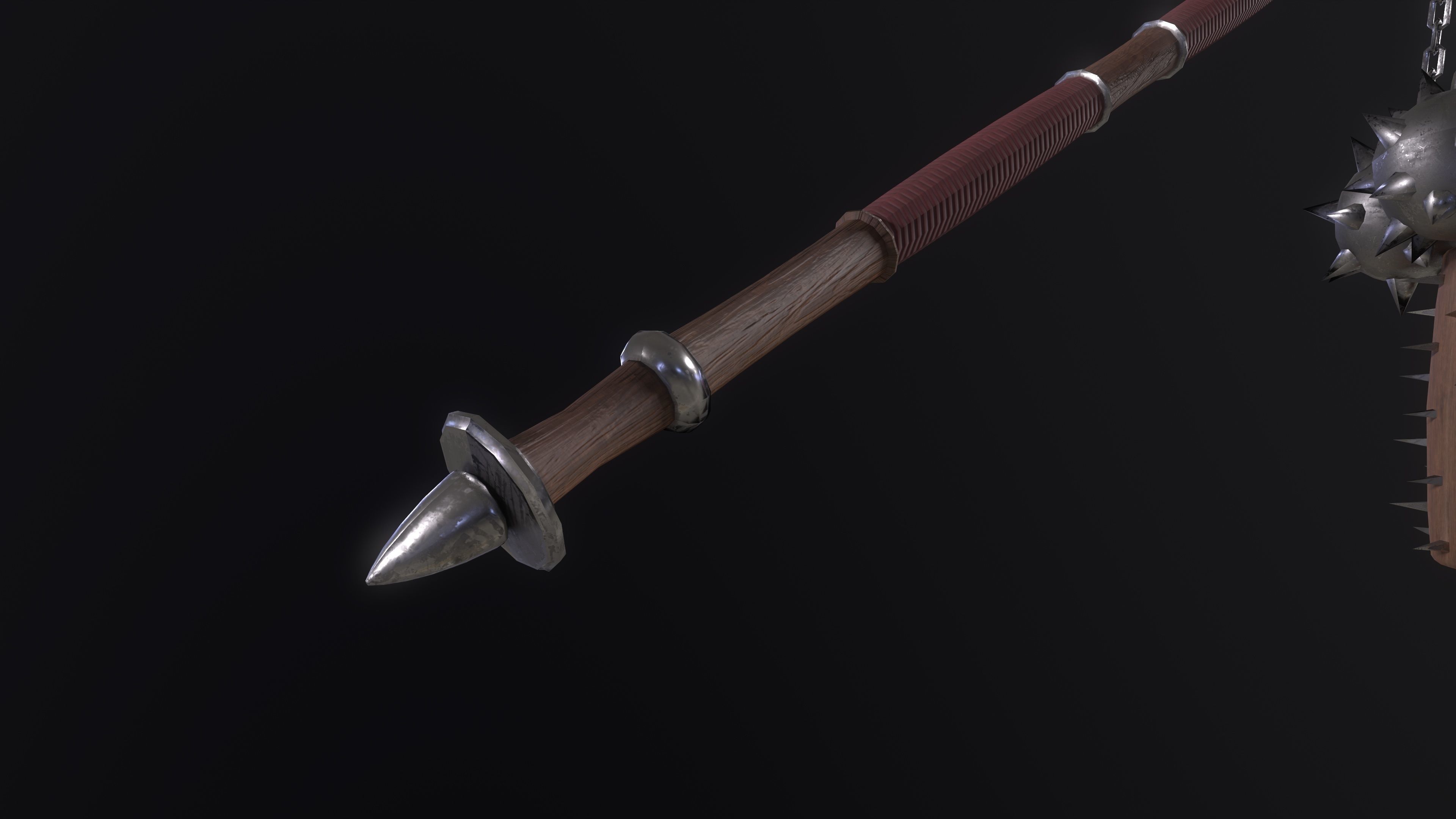 Long-shaft Flail - An April Fools Weapon free VR / AR / low-poly 3D ...