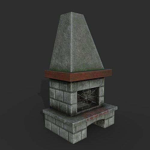 3D model Abandoned fireplace VR / AR / low-poly | CGTrader