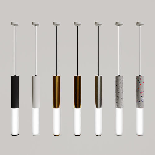 Cylindrical Pendant Lamp 3D model | CGTrader