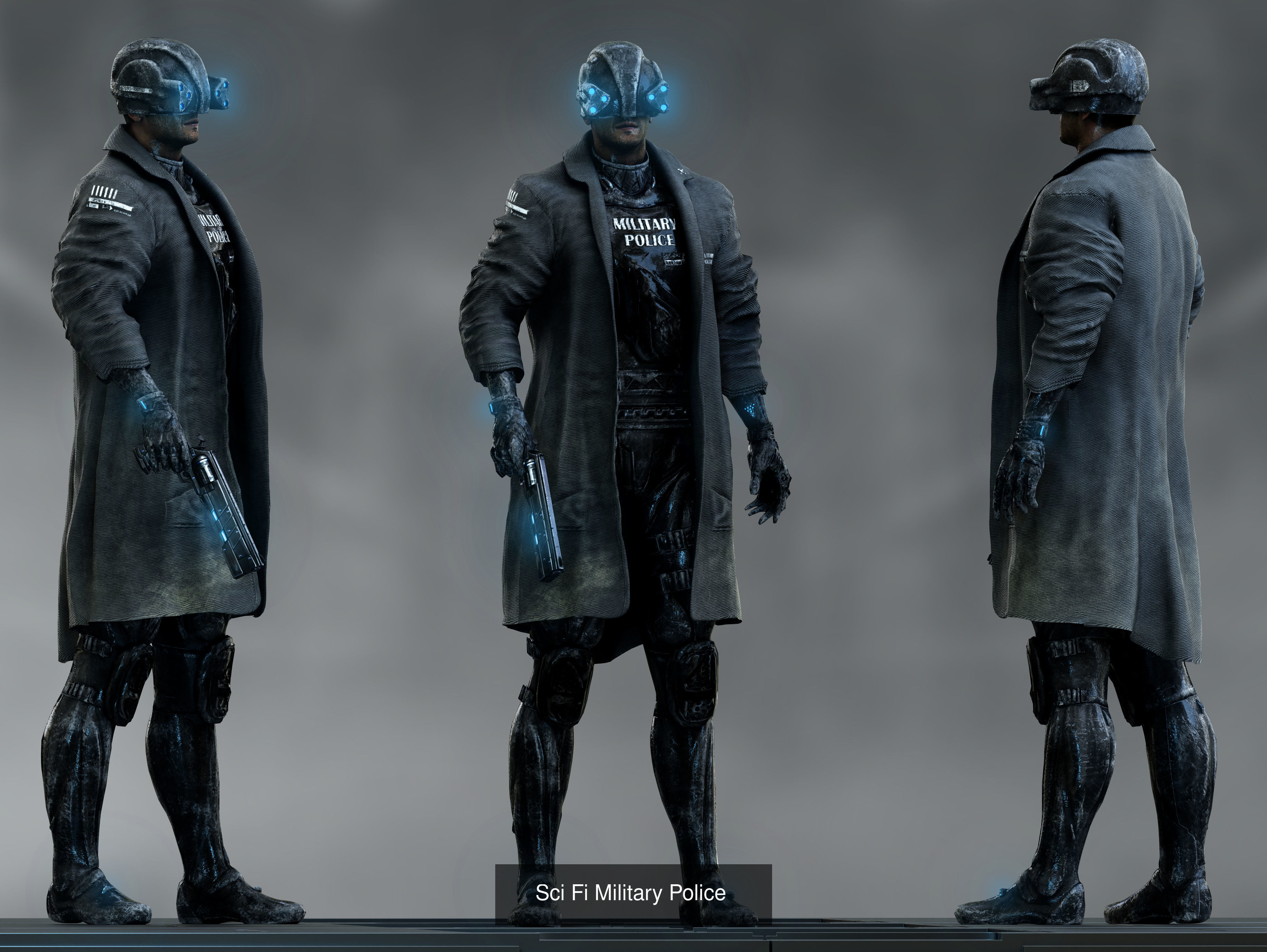 3D Model Collection Sci Fi characters pack VR / AR / low-poly | CGTrader