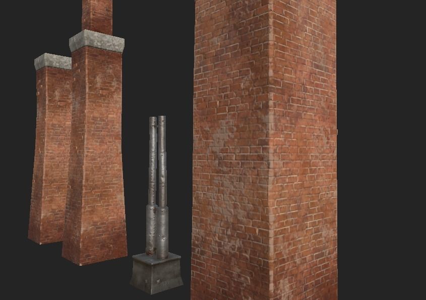 3D model Brick Chimney VR / AR / low-poly | CGTrader