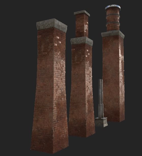 3D model Brick Chimney VR / AR / low-poly | CGTrader
