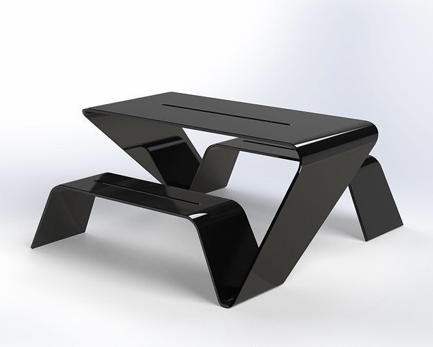 Futuristic Table Model 3D model | CGTrader