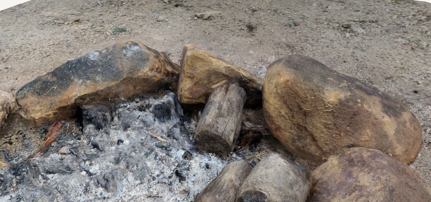 Bonfire HD 3D scan in open space 3D model | CGTrader