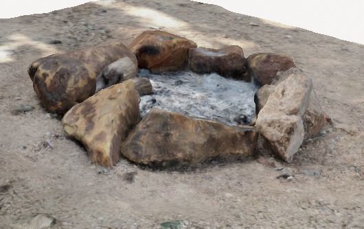 Bonfire HD 3D scan in open space 3D model | CGTrader