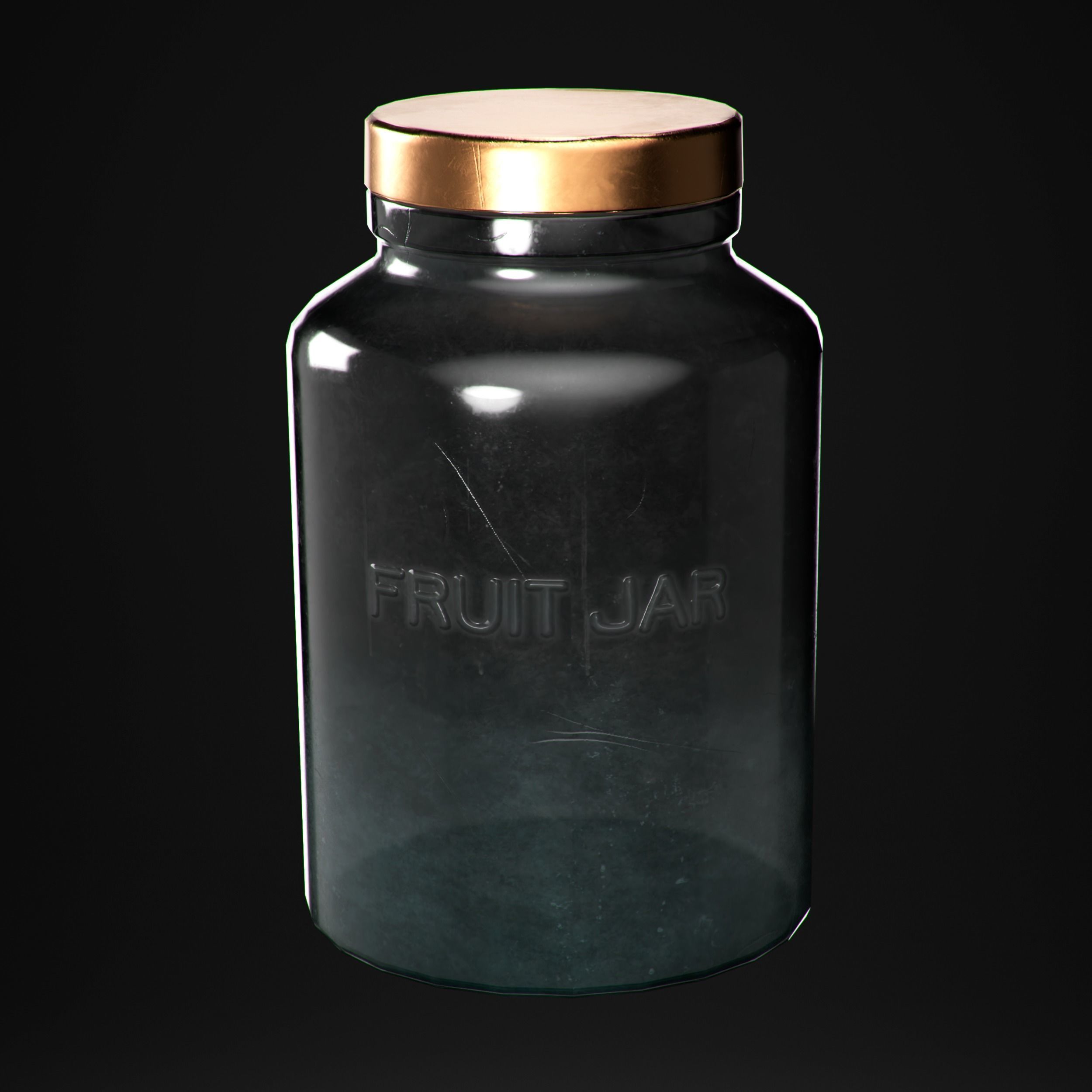 Glass jar free VR / AR / low-poly 3D model | CGTrader