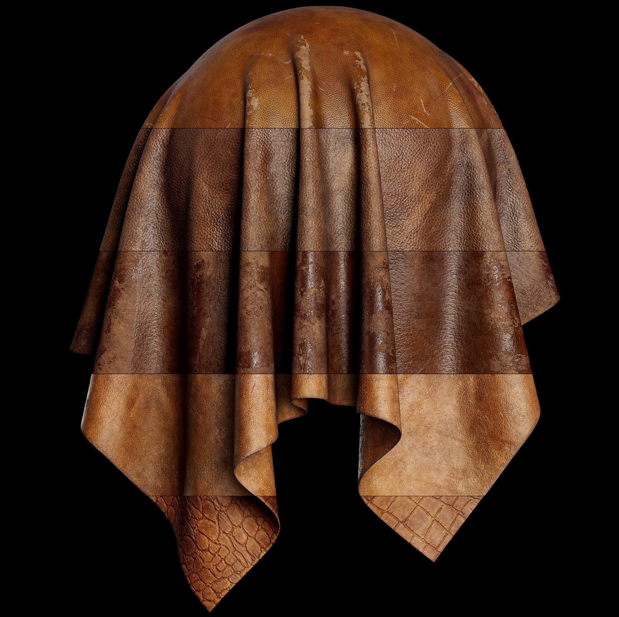 Realistic Leather Smart materials for substance painter Vol 03 3D model ...