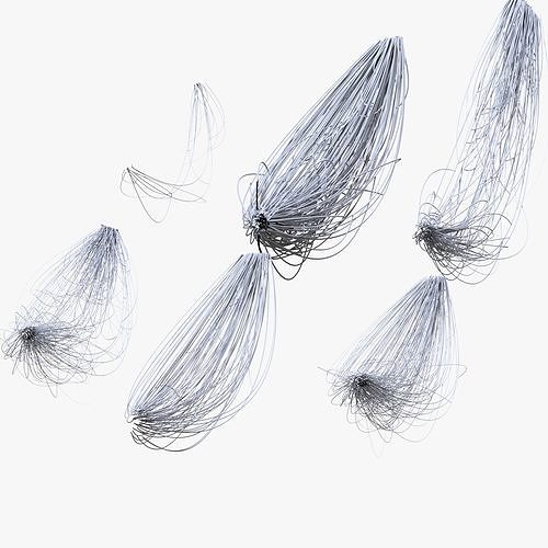 Cable Wire Web Bundle 3D model | CGTrader