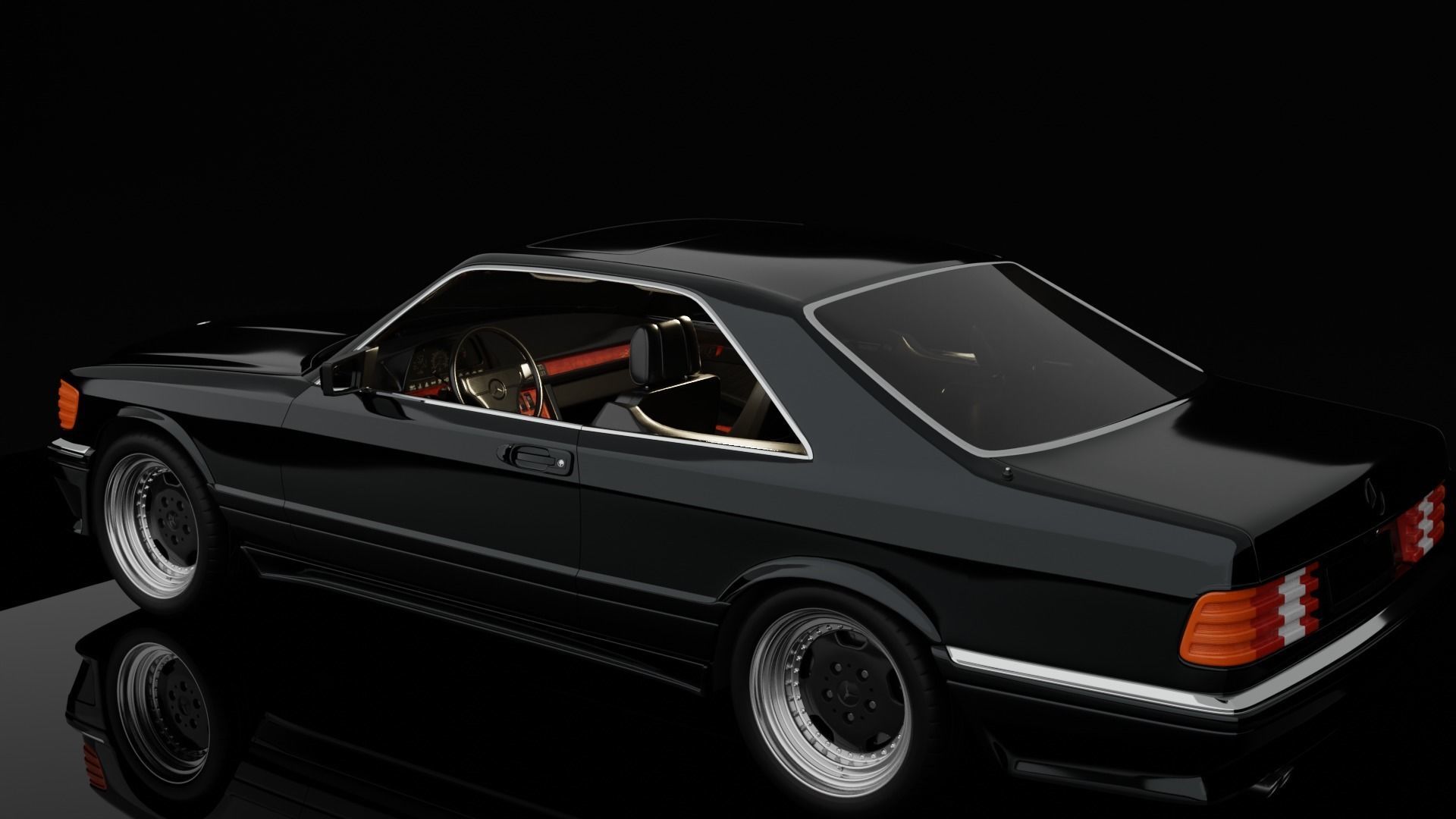 3D model Mercedes 560 Sec VR / AR / low-poly | CGTrader