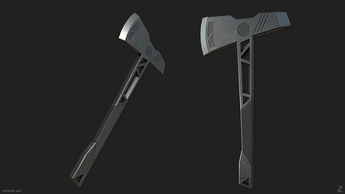 3D model Modern axe VR / AR / low-poly | CGTrader