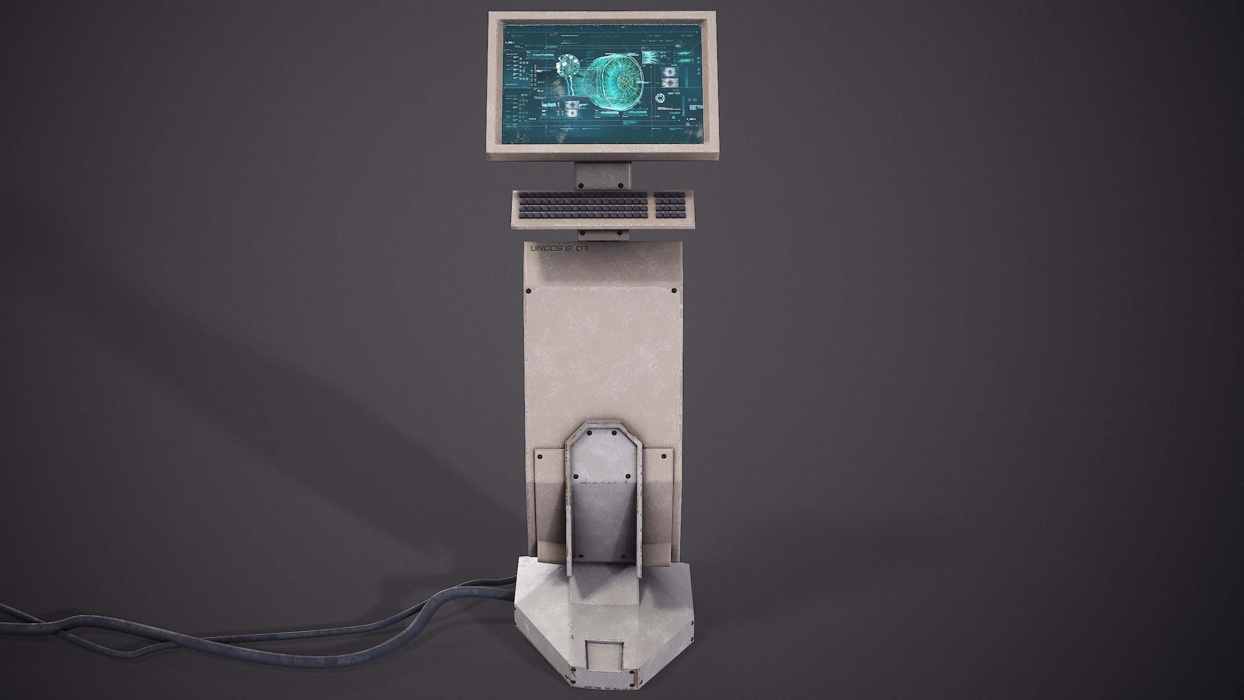 3D model Sci-Fi Terminal PBR VR / AR / low-poly | CGTrader