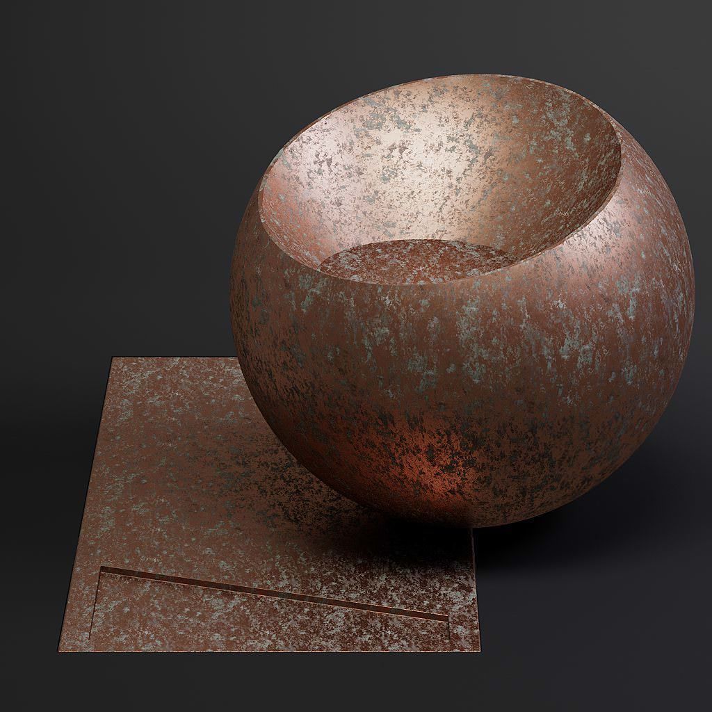 Texture Metal vol03 Corroded 8K Seamless PBR Materials VR / AR / low ...