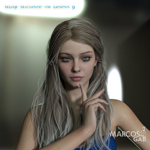 MGAB Mackenzie for Genesis 9 3D model animated rigged | CGTrader