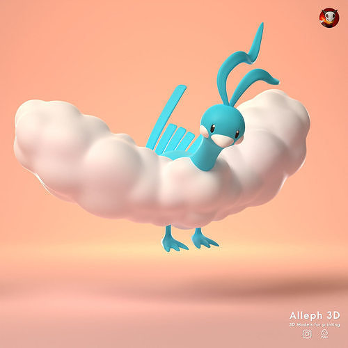 Pokemon altaria 3D model 3D printable | CGTrader