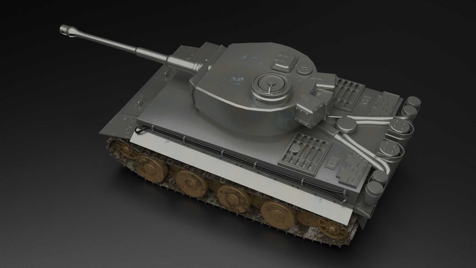 3D model Tiger Tank VR / AR / low-poly | CGTrader