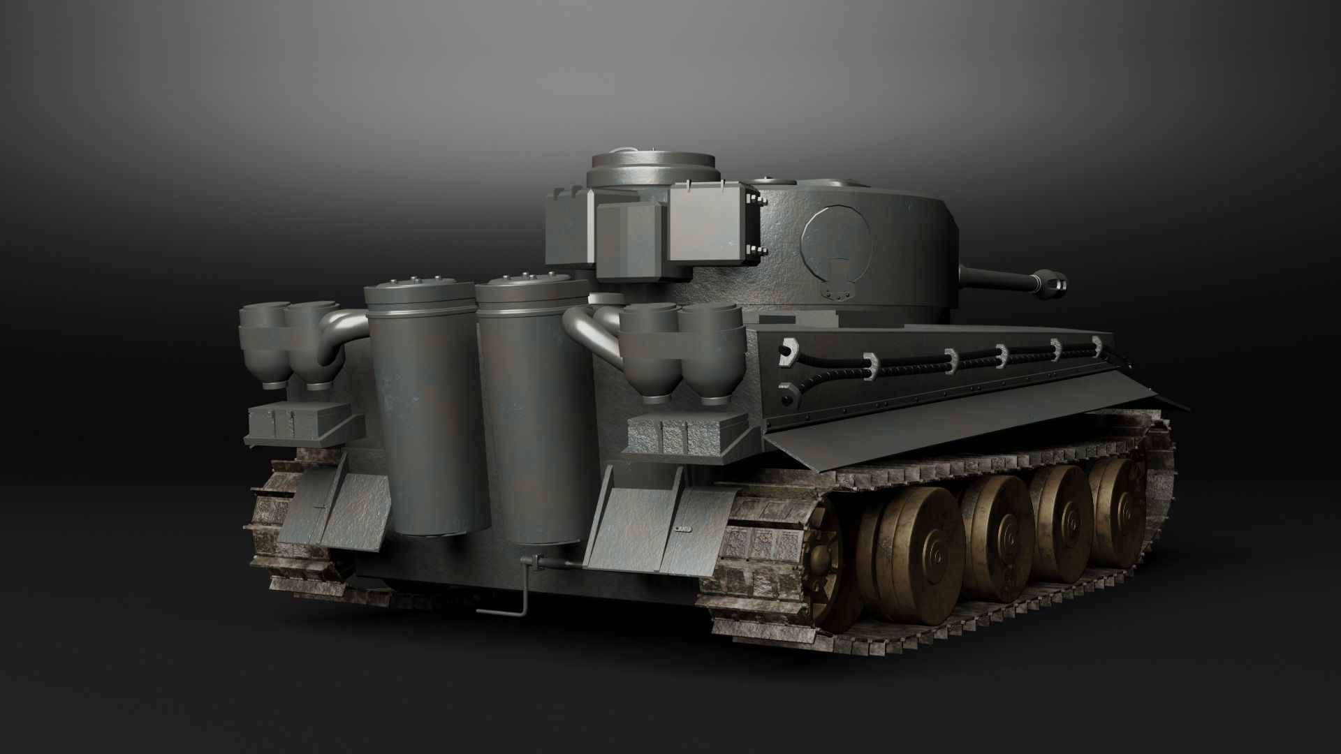 3D model Tiger Tank VR / AR / low-poly | CGTrader