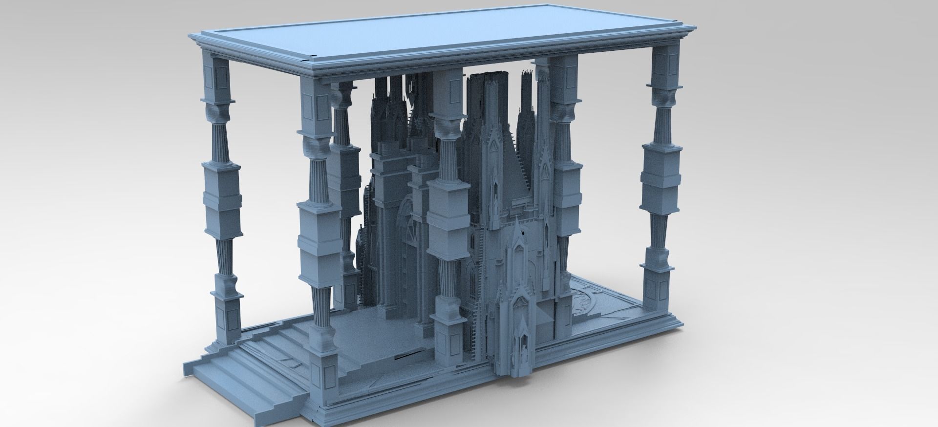 Labyrinth Maze towers 3 3D model | CGTrader