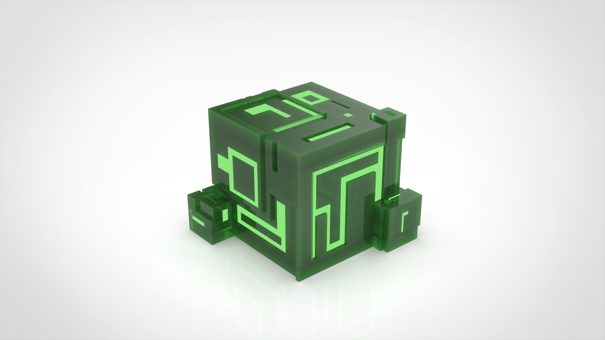 Ion Cube as Candle Holder 3D model 3D printable | CGTrader