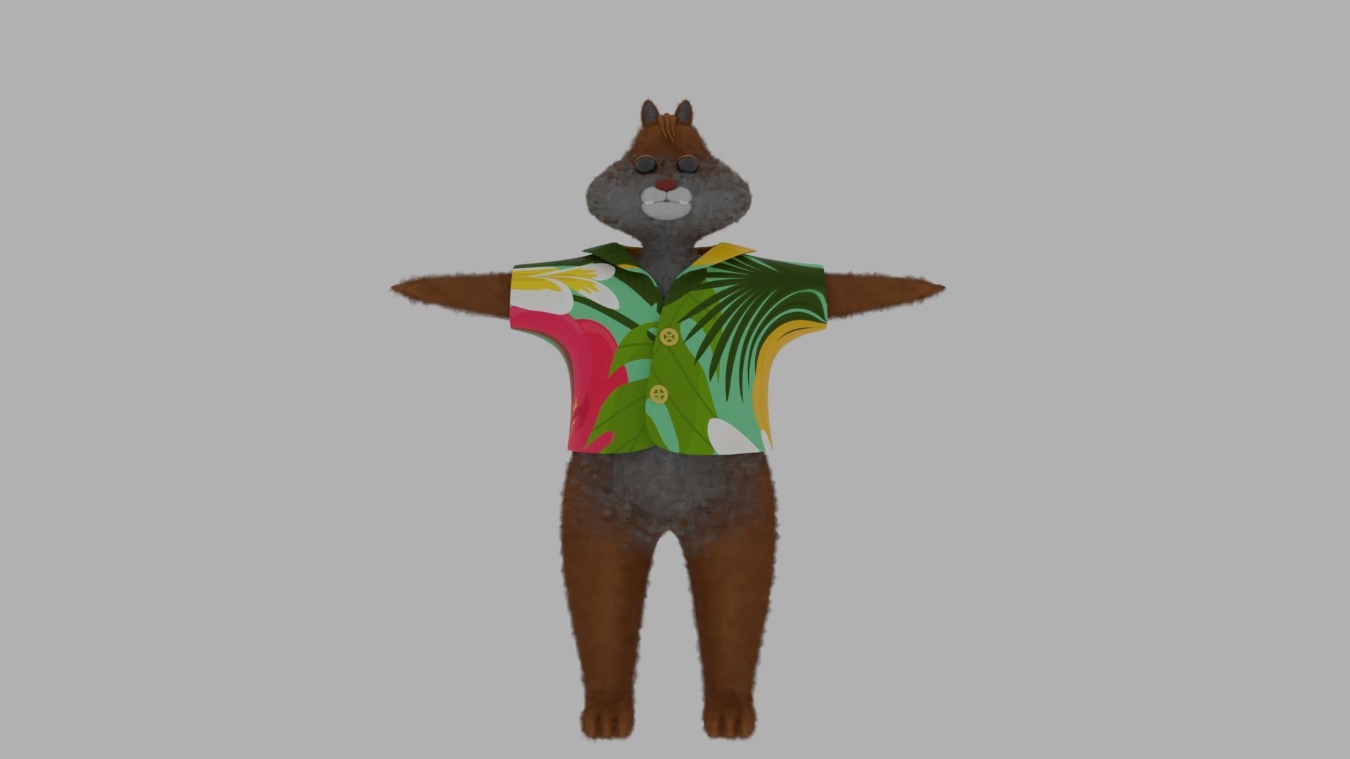Chip from Chip and Dale free 3D model rigged | CGTrader