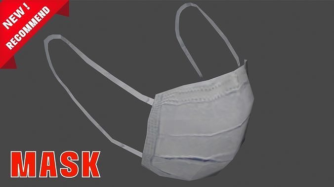 3D model Medical face mask 3D model VR / AR / low-poly | CGTrader