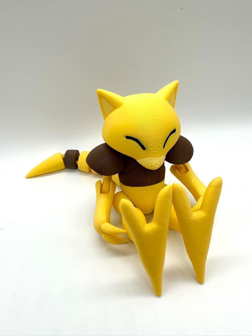 Articulated Pokemon Abra 3D model 3D printable | CGTrader