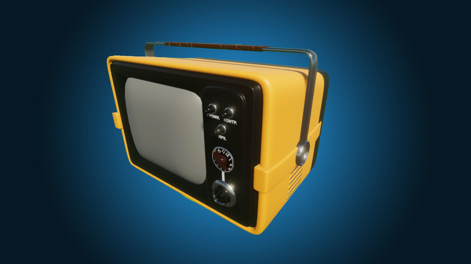 3D model Old Soviet Style TV set VR / AR / low-poly | CGTrader