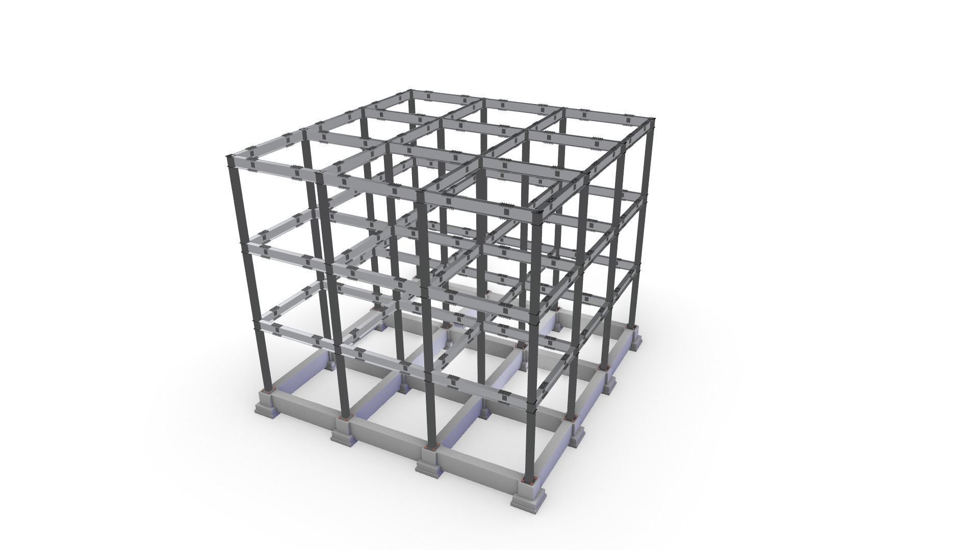 Steel Building 3D model | CGTrader