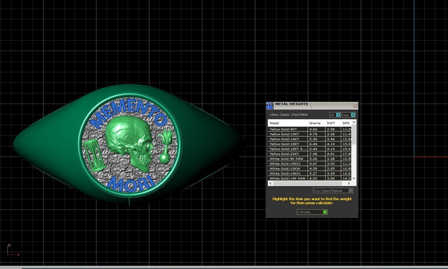 Men ring with the ancient symbols MOMENTO MORI cnc model or 3D 3D model ...