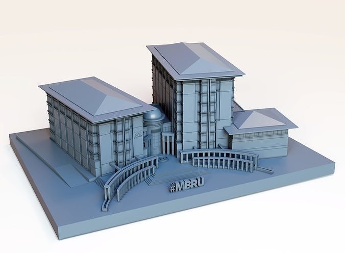 MBRU - Of Medicine and Health Sciences 3D model 3D printable | CGTrader