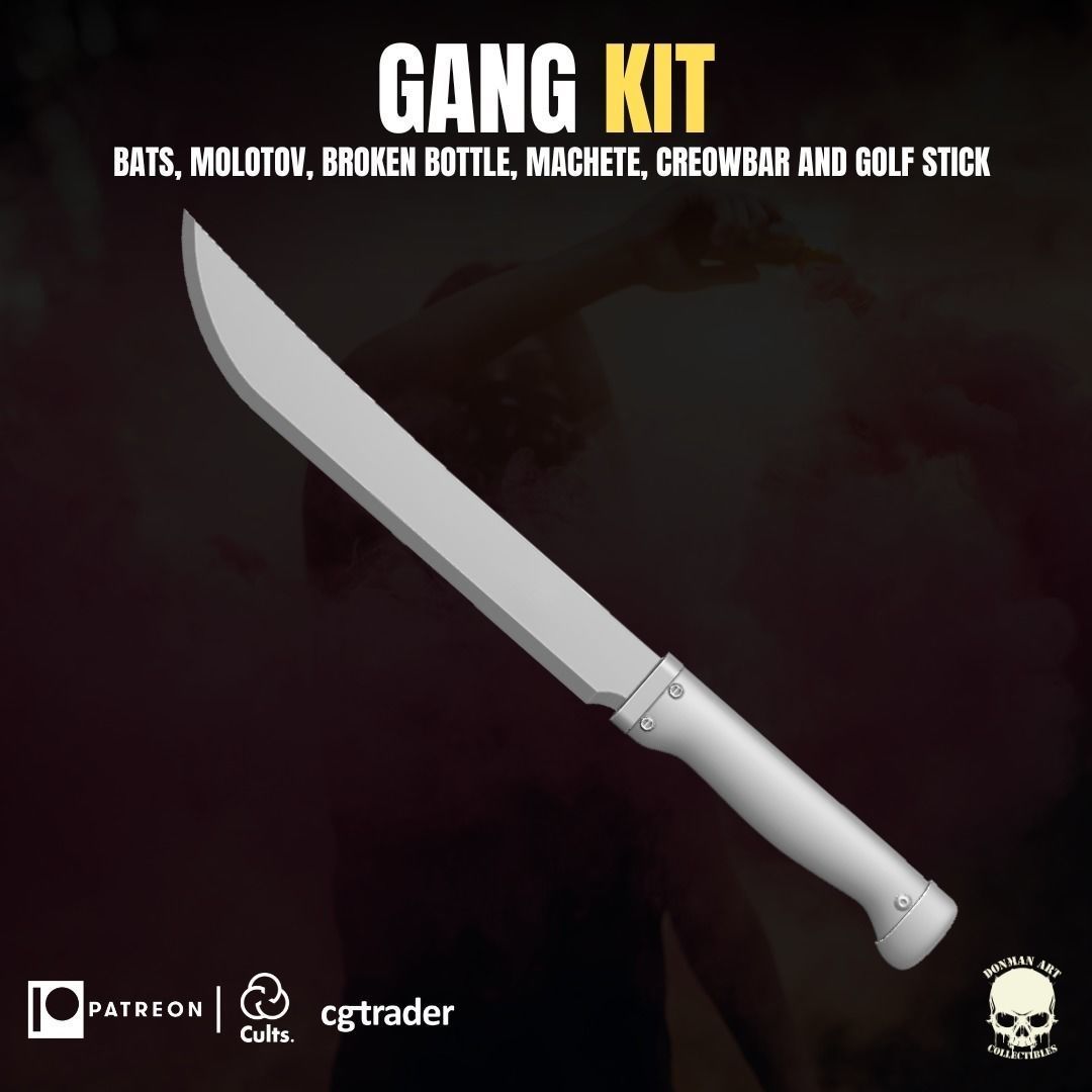 Gang Kit For Action Figures 3D model 3D printable | CGTrader