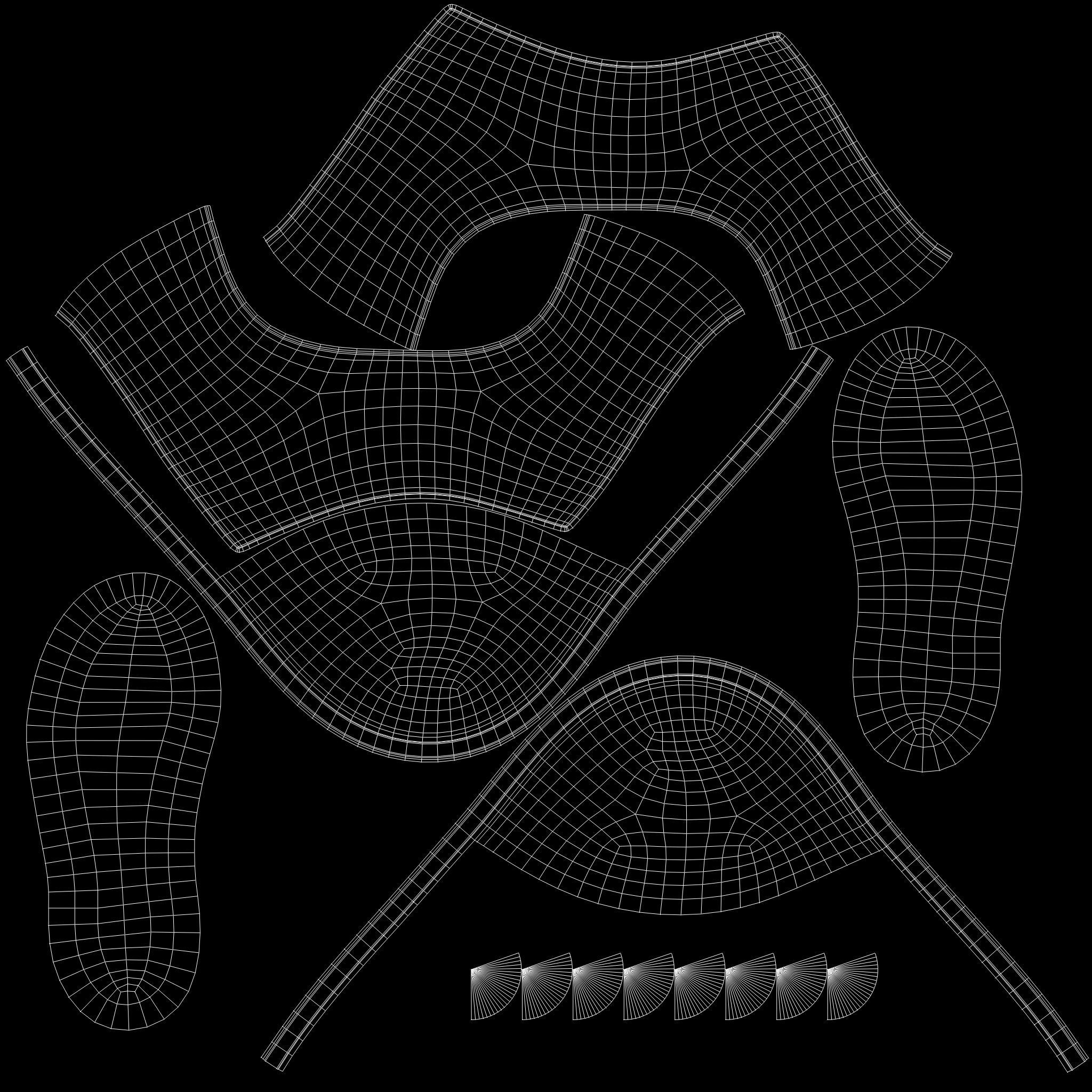 3D model Cat Ears Long Coat Knuckles Pants Boots Fantasy Full Outfit VR ...