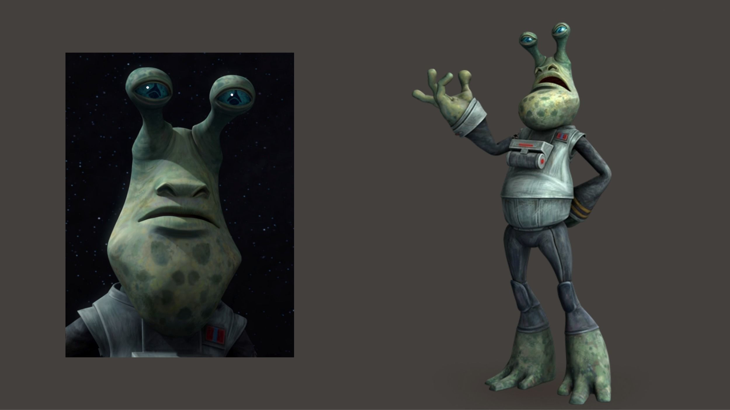 Life Size Colonel Meebur Gascon Clone Wars Star Wars 3D model 3D ...